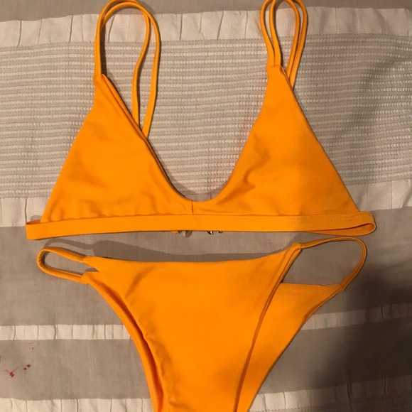 Swim | Sunset Orange Bikini Set | Poshmark